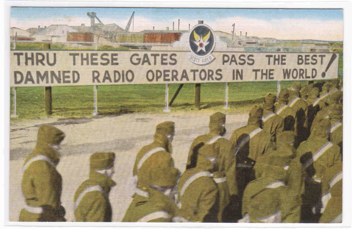 My Life In Postcards: Radio Operators World War II Scott Field Airforce ...