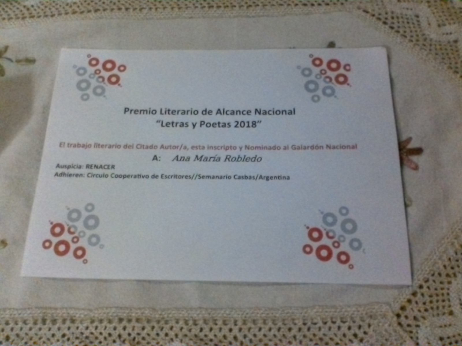 Premio Nacional Letras y Poetas: Se siguen sumando escritores Nominados ...