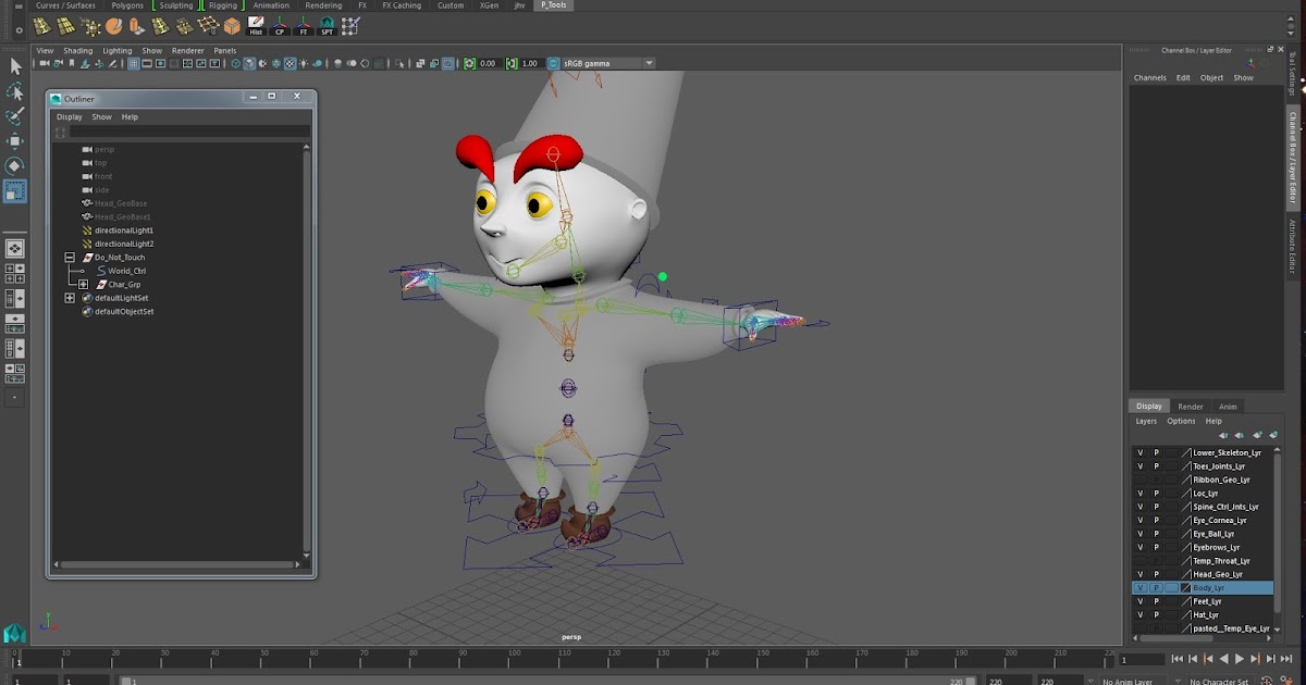 Cat Barber- Computer Animation Art: Rigging Progression- Isssue with ...