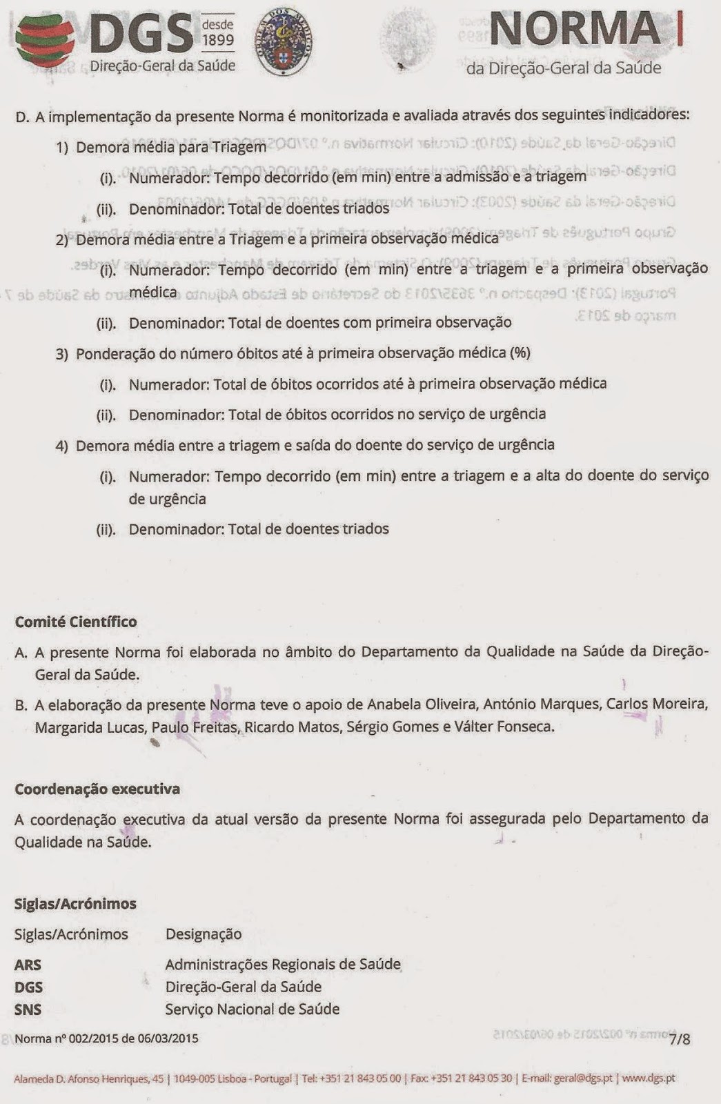 O Sindicalista: PRESCRIÇÕES ENFERMEIRAS - NORMA 002_2015 DE 06_03_2015 ...