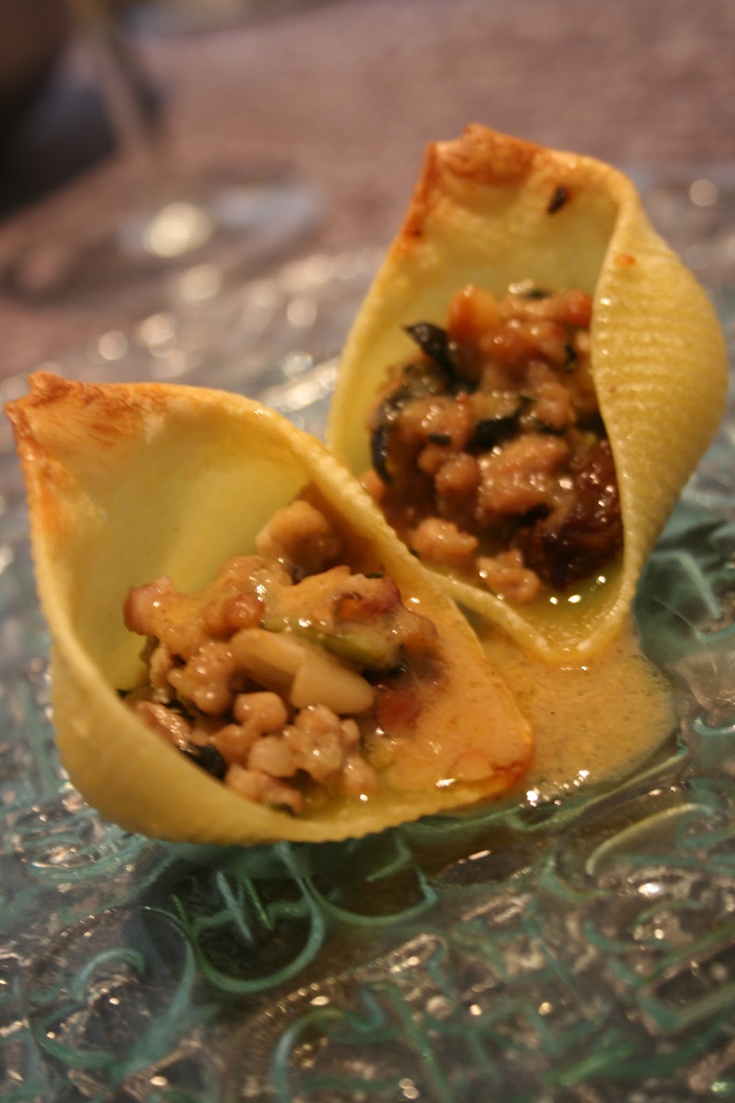 CONCHIGLIE RELLENOS DE VERDURA Y CARNE | ESTA EL HORNO PARA BOLLOS