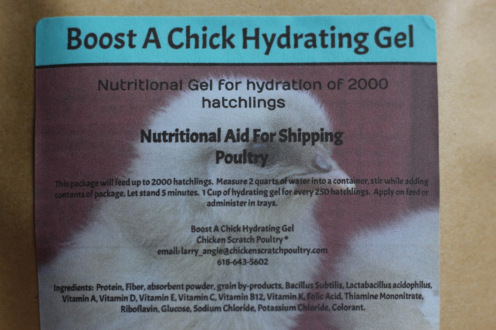 Chicken Scratch Poultry: Boost A Chick Hydrating Gel - Poultry Shipping Gel