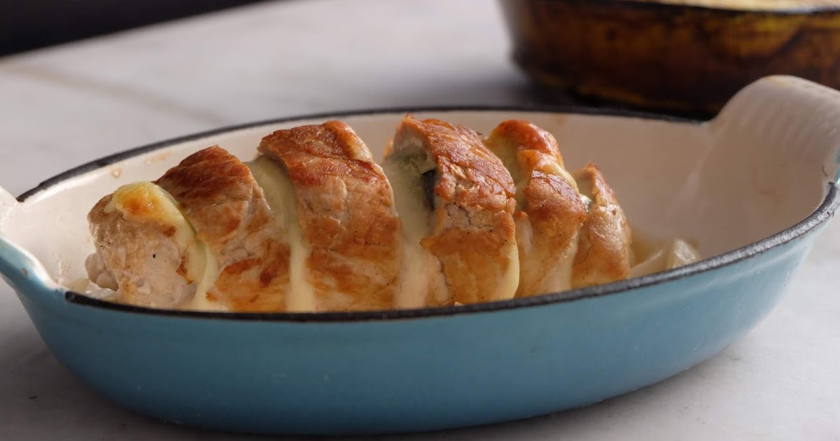 Filé de porco recheado com queijo - Lilica Gourmet