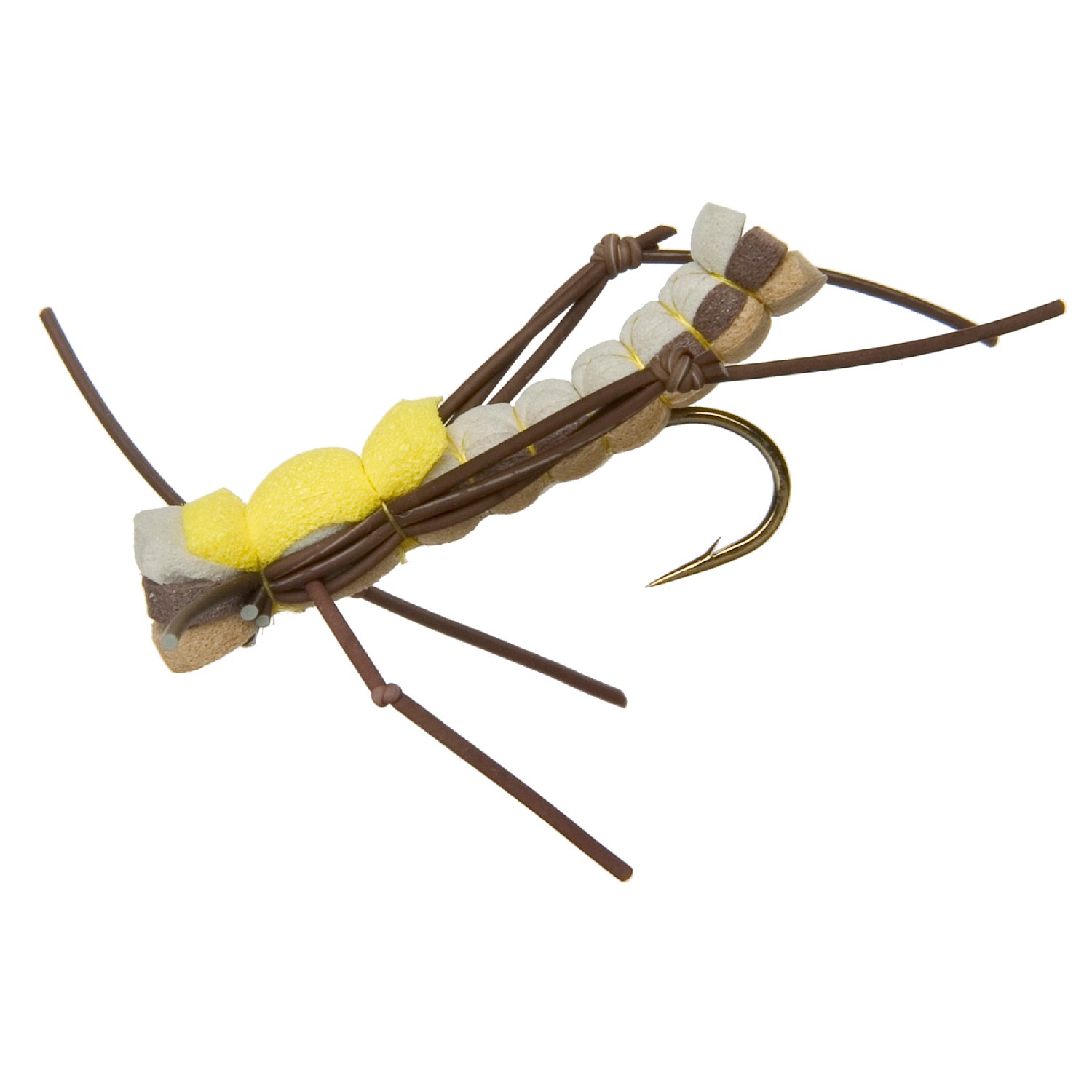 BUGGIN' OUT.: Smallmouth bass foam fly pattern - hopper - bluegill