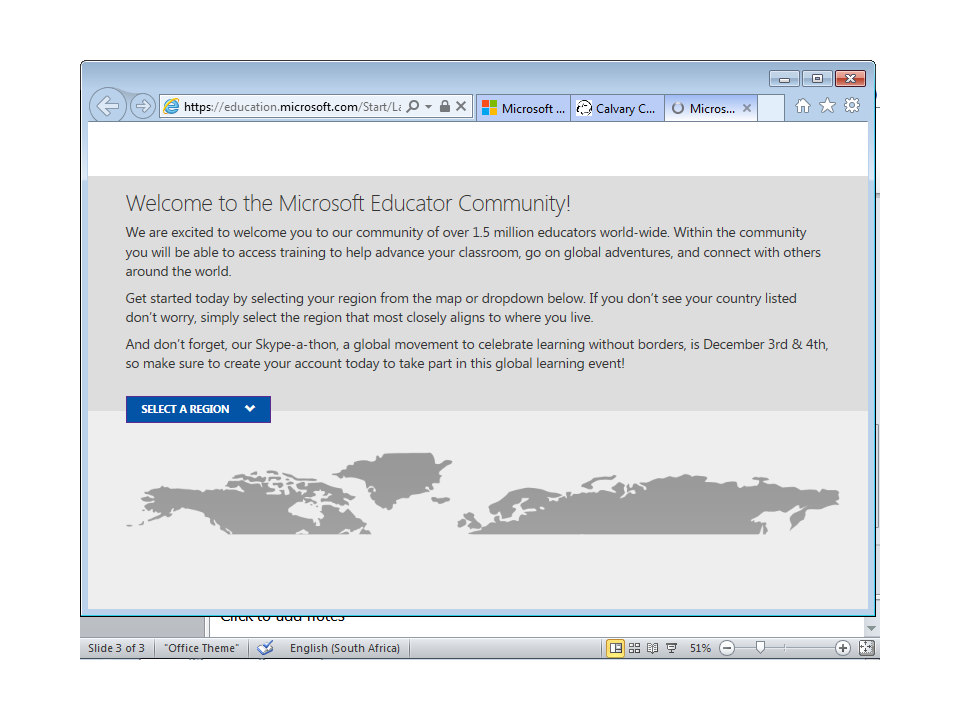 IT and IKS project: How to register in Microsoft educator Community