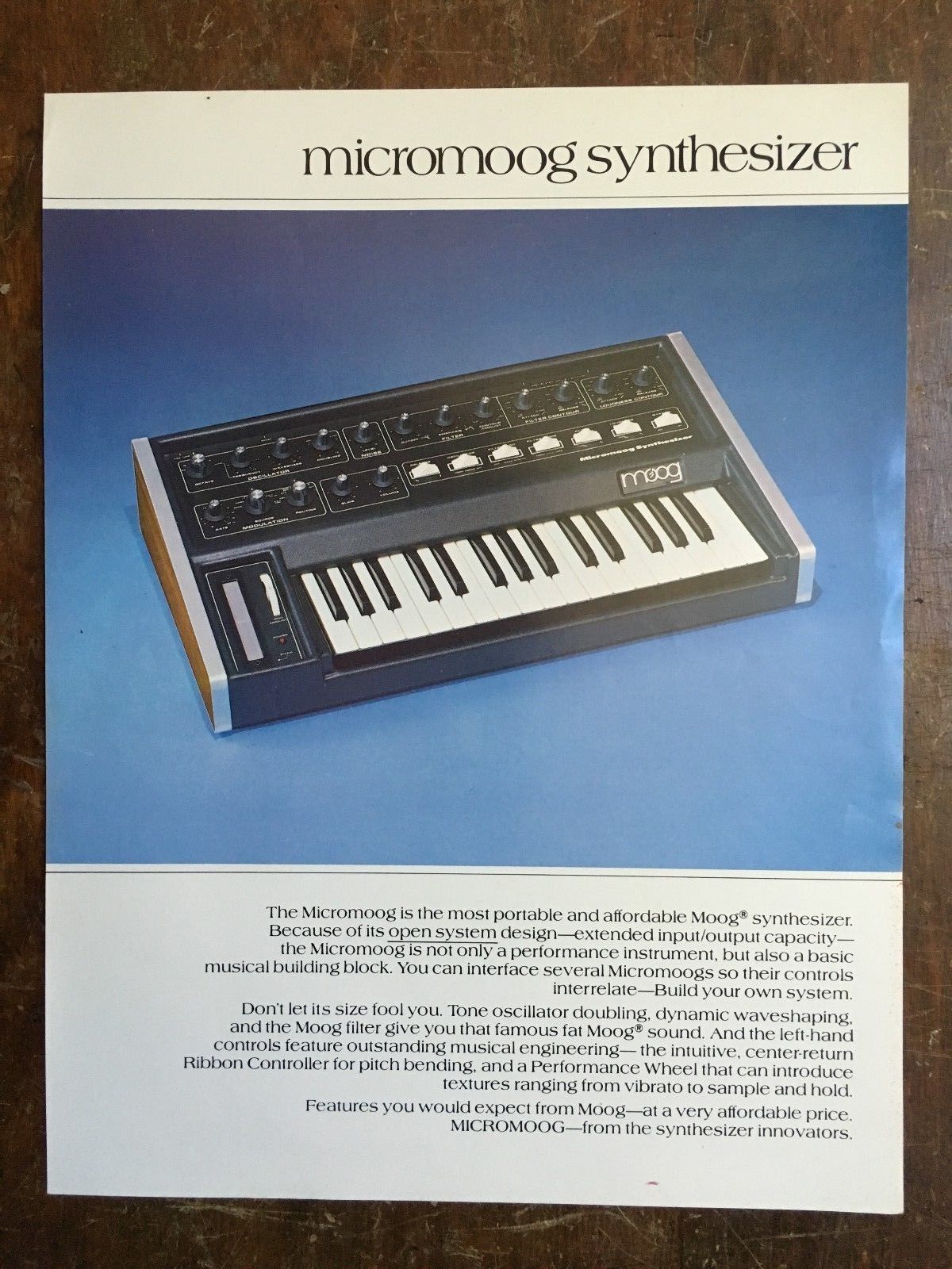 MATRIXSYNTH: Vintage Moog Ad/Spec Sheets