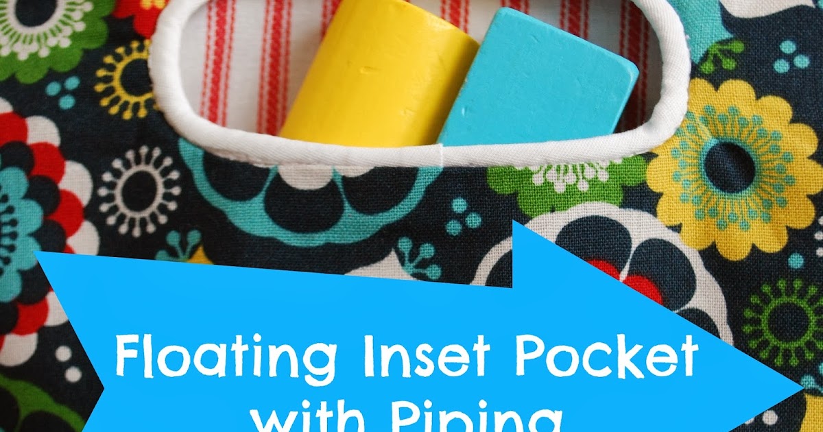 Roonie Ranching: Floating Inset Pocket with Piping -- Sewing Tutorial