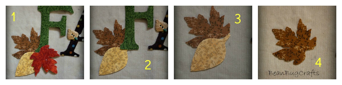 BeanBugCrafts: Easy Fall Applique and Envelope Pillow Cover