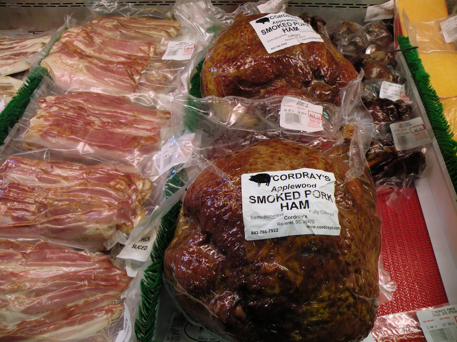 Cordray's: Applewood Smoked Pork Hams and bacon on sale now! Taking ...