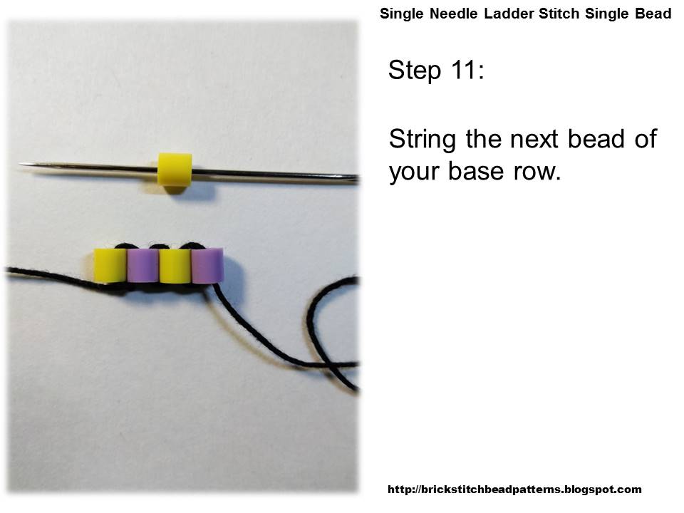 Brick Stitch Bead Patterns Journal: Single Needle Ladder Stitch Single ...