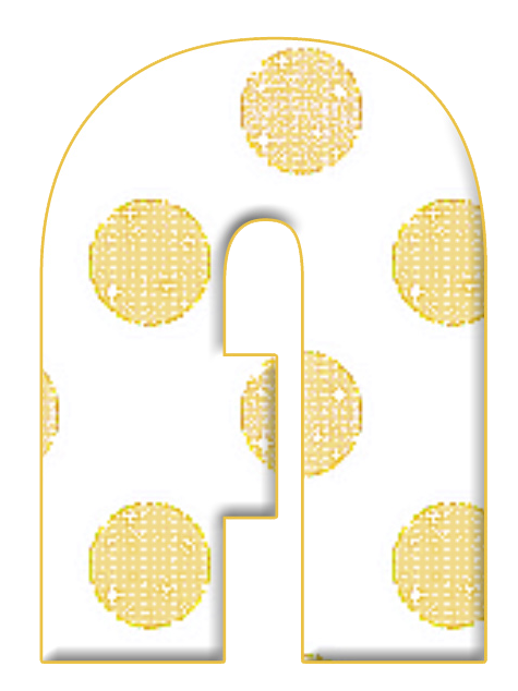 Abecedario Blanco con Lunares Dorados. White Alphabet with Gold Polka ...