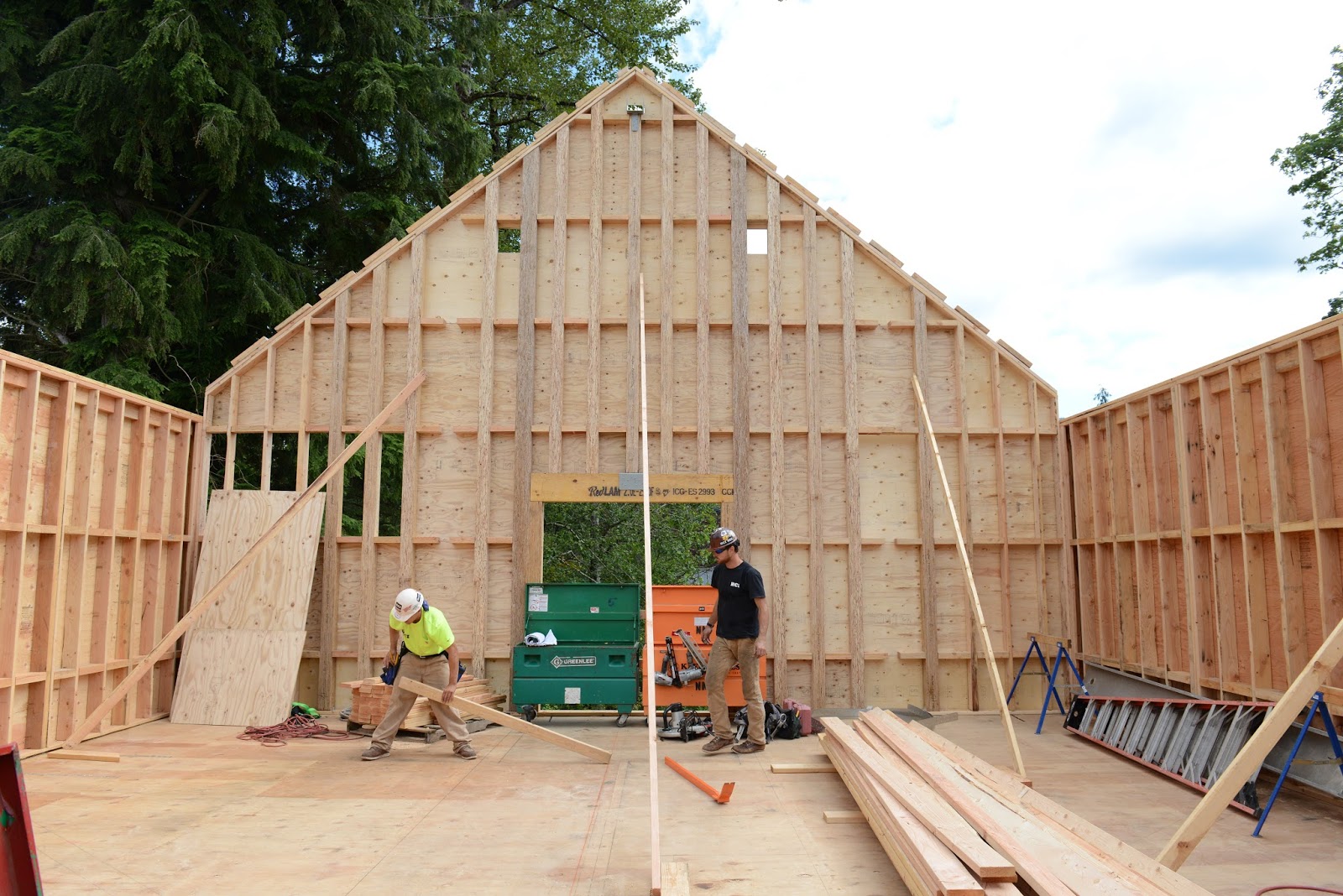 Northwest Railway Museum Blog: Railway Education Center framing