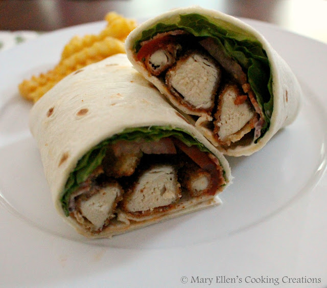 Mary Ellen's Cooking Creations: Buffalo Chicken BLT Wraps