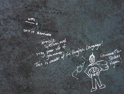 Nothing To Do With Arbroath: Grammar Man spells it out for vandals