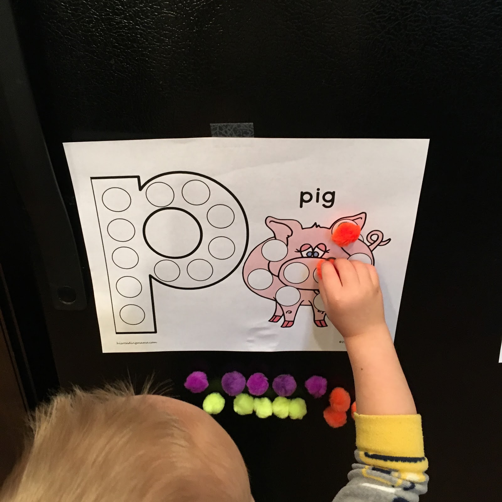 Letter P Activities (ages 3 & 22 months)