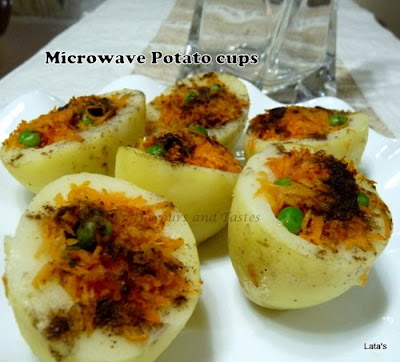Flavours and Tastes: Microwave Potato Cups