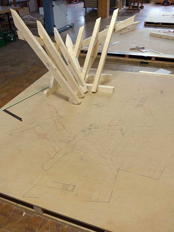 Roof Framing Geometry: Rising Purlin with Rafter Seat Cuts