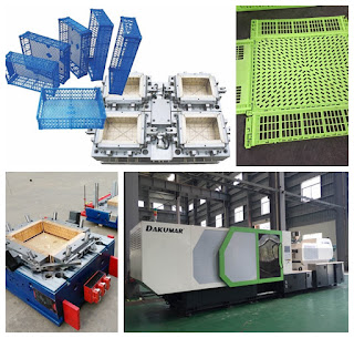 SINO MOULD & DKM: Plastic thinwall crate molding line equipment supplying