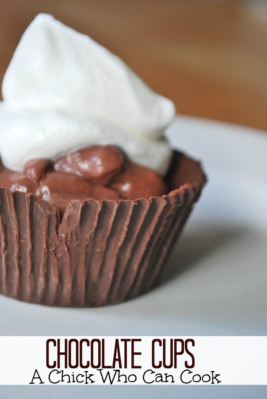A Chick Who Can Cook: Chocolate cups