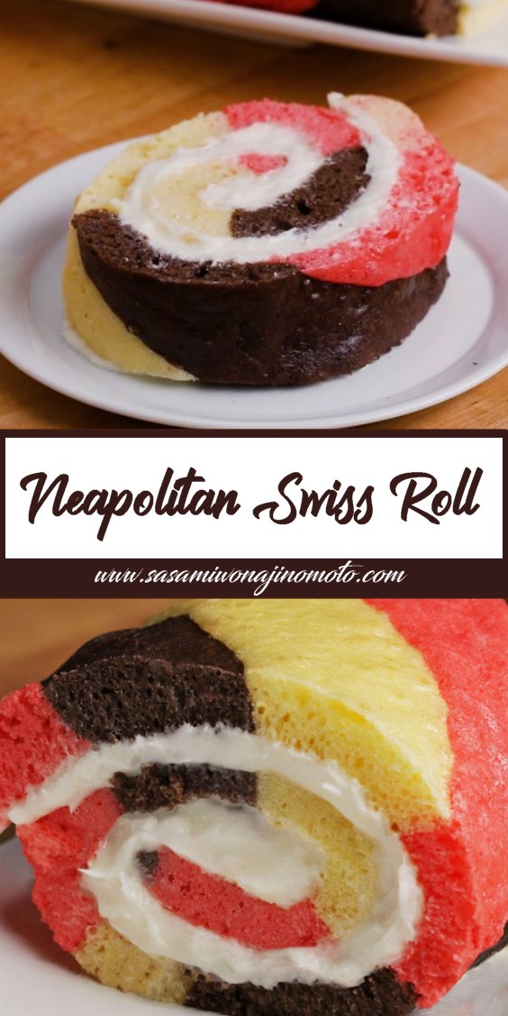 Neapolitan Swiss Roll - Just Easy Recipe