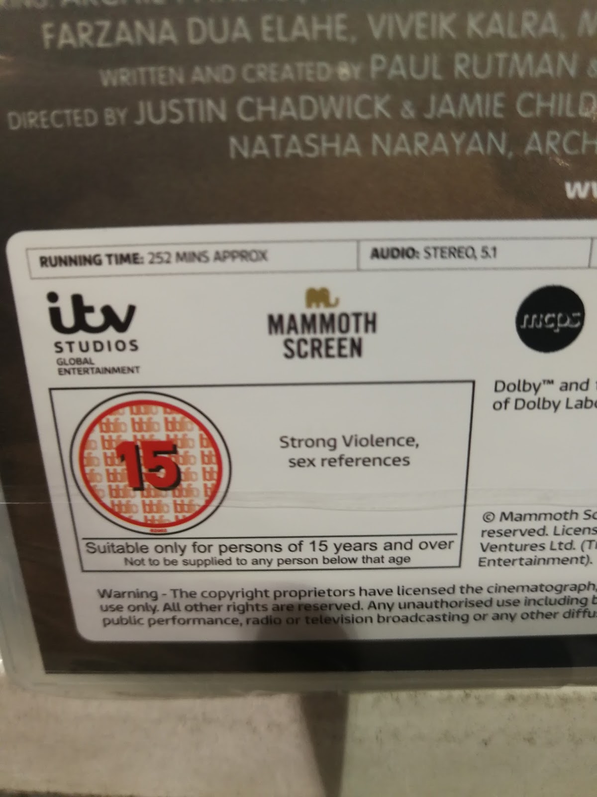 Anna, Look!: I go to HMV for DVDs, I come back with intel on the BBFC