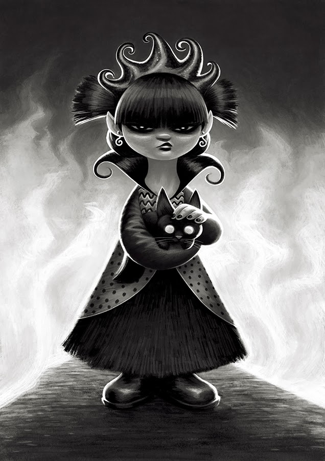 Evil Little Girl Drawing