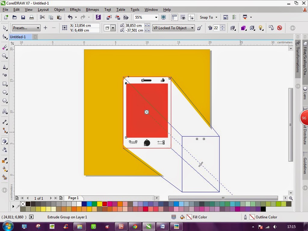Dyne Creative Studio: TUTORIAL COREL DRAW: CARA MEMBUAT FLAT DESIGN ...