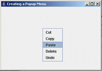 Java Swing Right Click Popup Menu | Decoration Examples