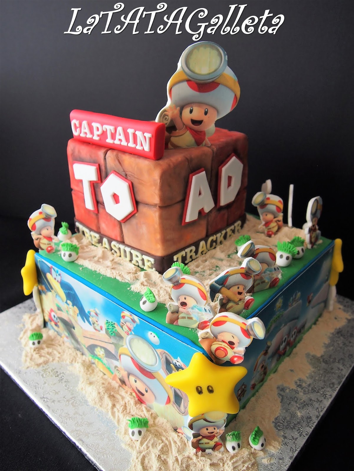LaTATAGalleta: TARTA "TOAD" .... MARIO BROS