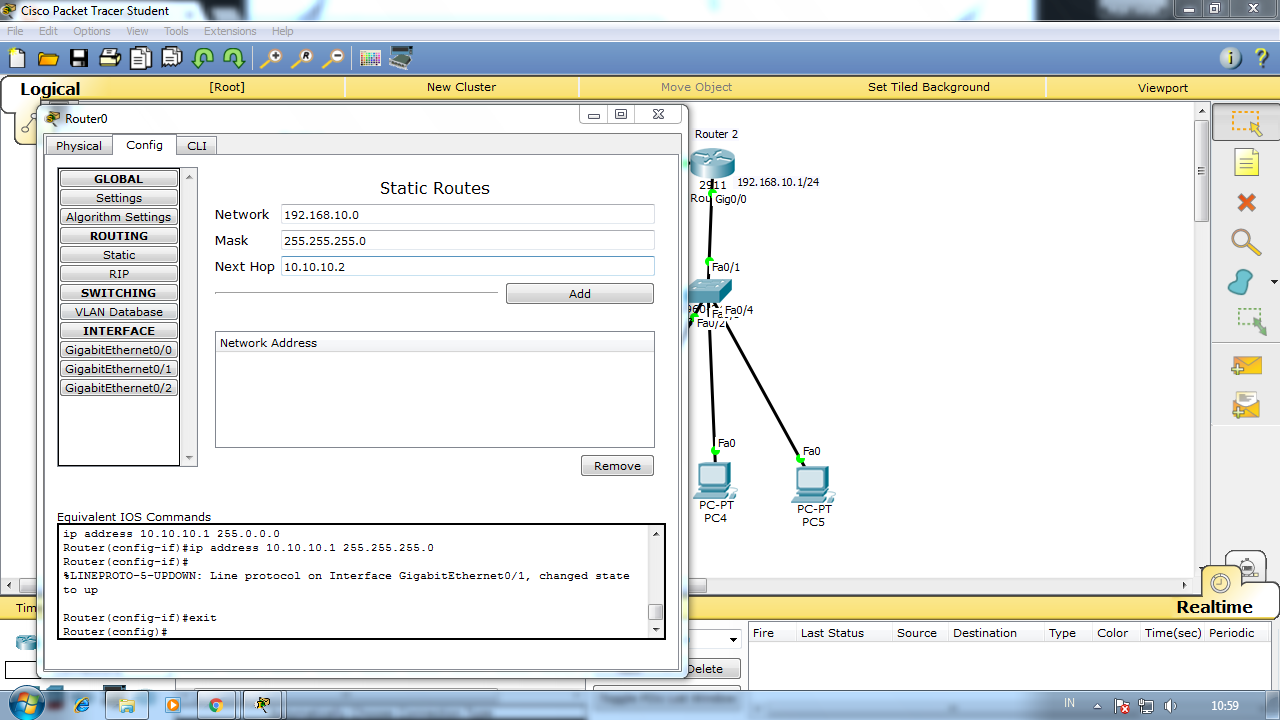 Cara Membuat Static Routing di Cisco Packet Tracer | Ahmad Faizin ...