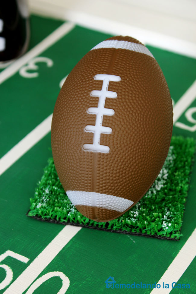 Cabinet Door Turned Football Field Tray to Celebrate the Big Game and ...