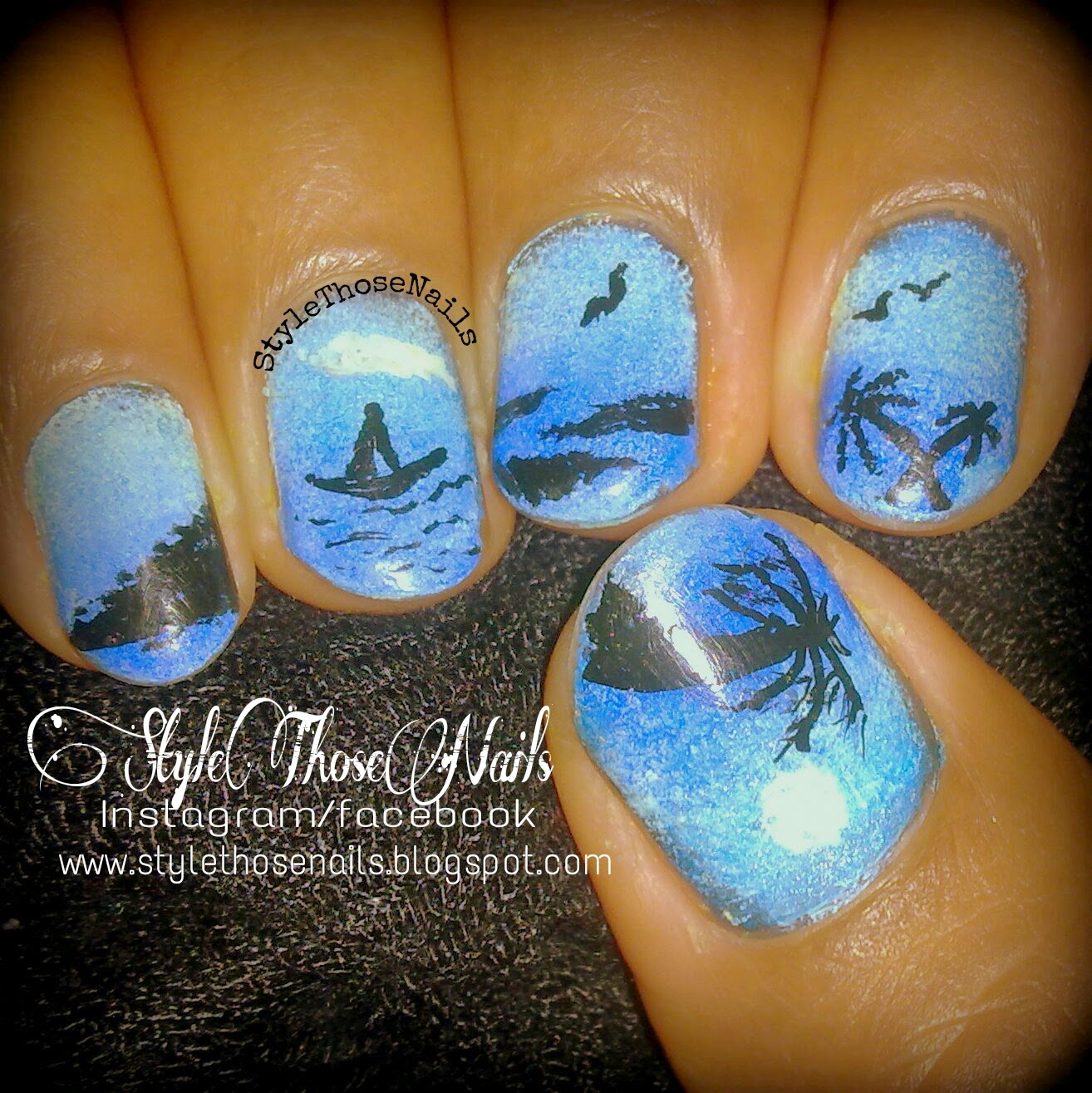 Style Those Nails: A day at the Beach - Summer Beach Nails