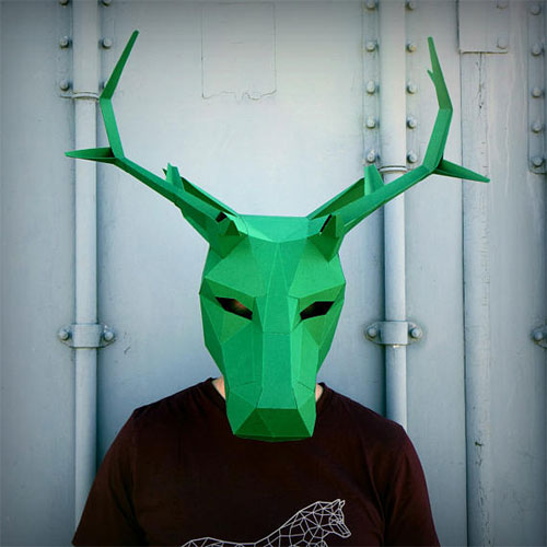 My Owl Barn: Geometric Paper Masks That You Can Make At Home