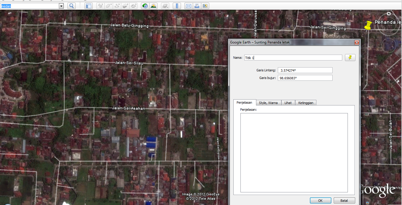 ArcGIS: ArcGIS - Georeferencing, Menentukan Titik Koordinat