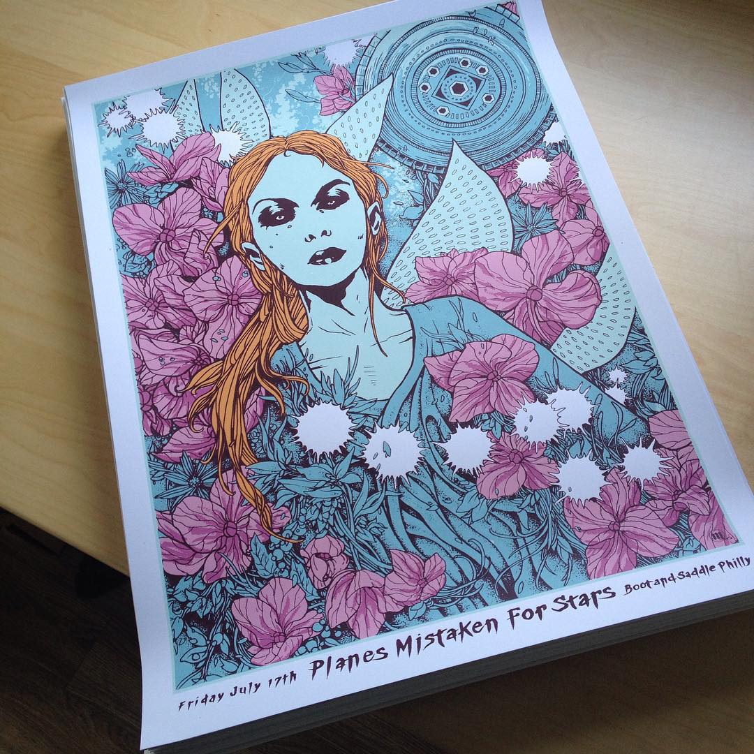 INSIDE THE ROCK POSTER FRAME BLOG: Brian Mercer Planes Mistaken For ...