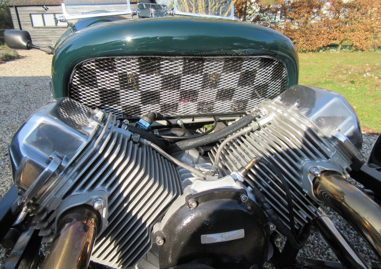 Aero Merlin MG 3 barrelback three wheeler: Alan's barrelback!