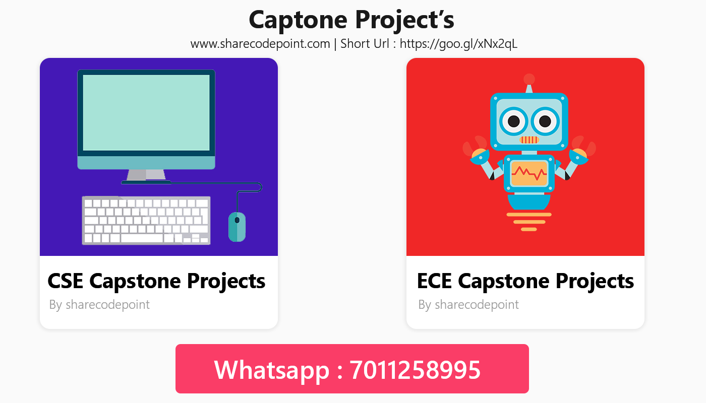 Buy Capstone Projects Online - CSE & ECE Students Capstone Projects ...