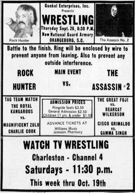 All Star Championship Wrestling: Crockett Promotions vs. All South ...