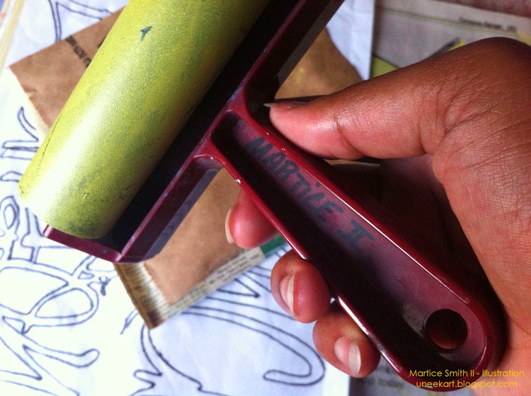 Art Journal & my two brayers | Martice Smith Fine Art + Design Blog