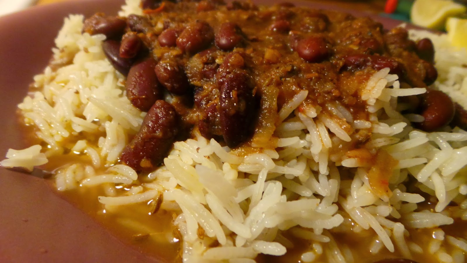 Effervescence: Kashmiri Rajma with Jeera Rice (No onion-garlic recipe)