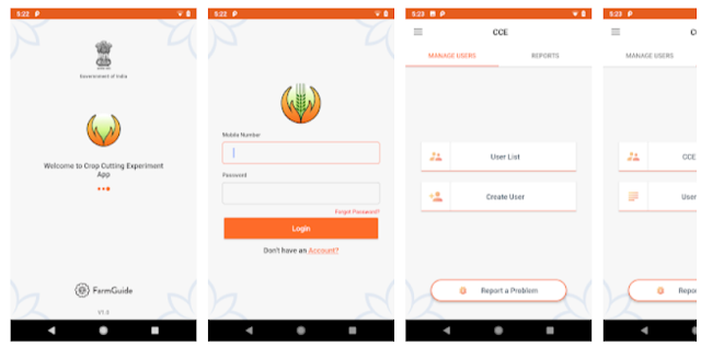 CCE (Pradhan Mantri Fasal Bima Yojana) Mobile App - Youth Apps