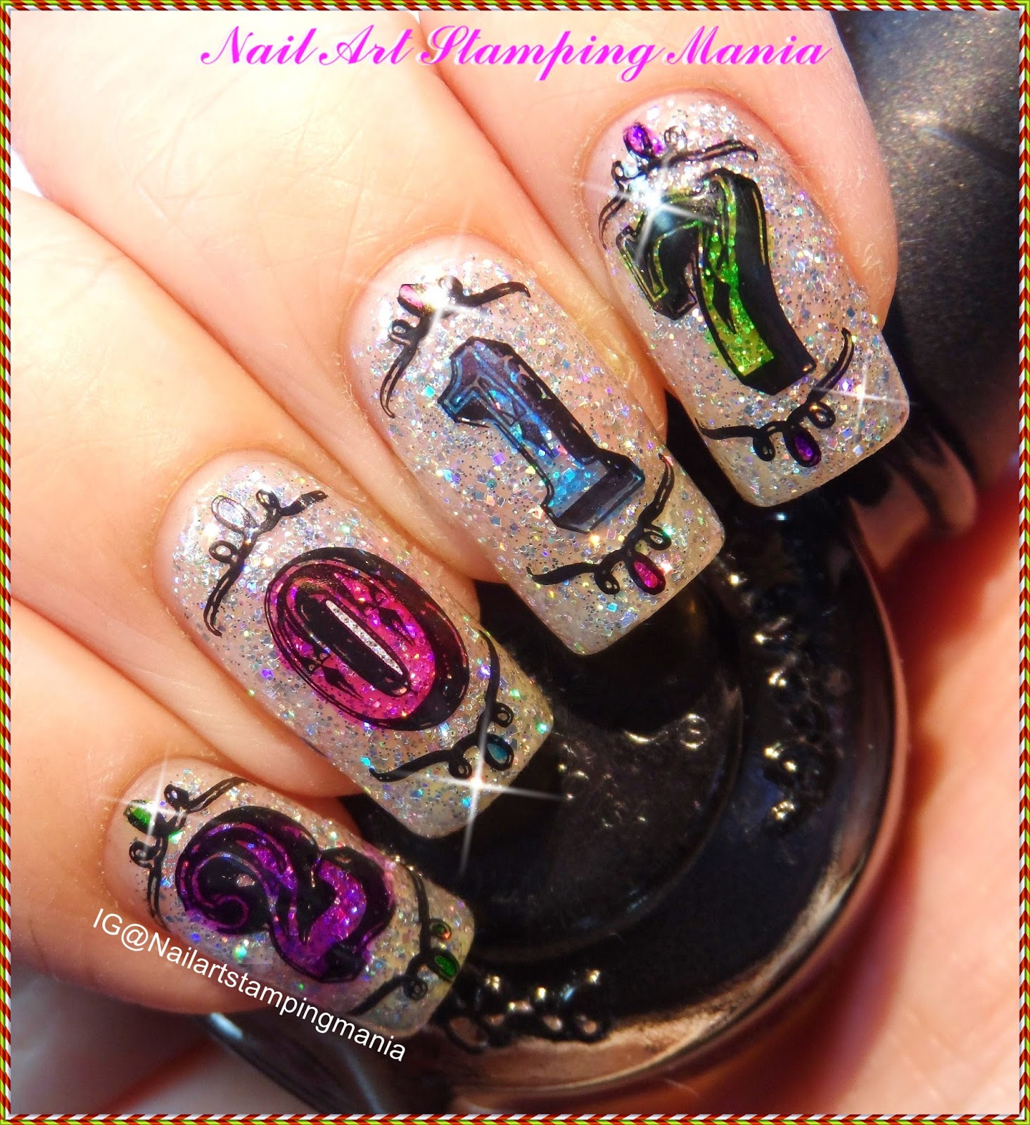 Nail Art Stamping Mania: UberChic Beauty Numbers-01 Plate and New Year ...