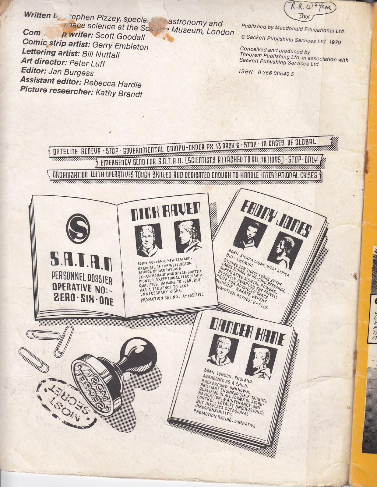 Boys Adventure Comics: Nick Raven and the S.A.T.A.N. Squad