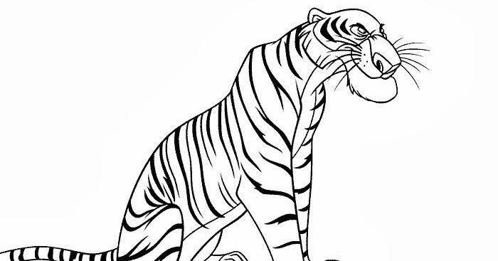 Shere Khan coloring pages | Free Coloring Pages and Coloring Books for Kids