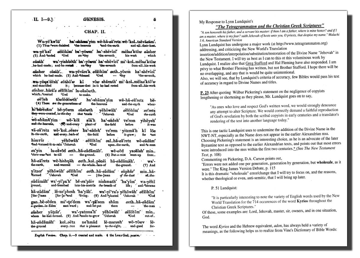 New World Translation Defended: The New World Translation Bible ...