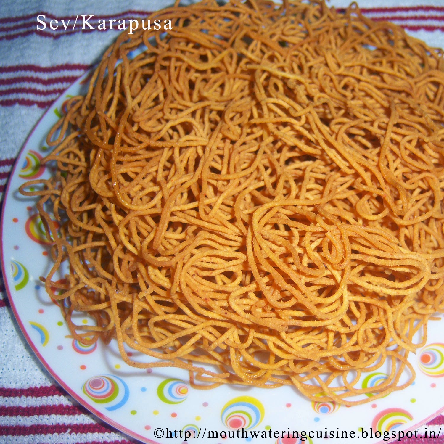 Sev -- Karapusa -- Omapodi -- How to make Sev - E.A.T. easyvegrecipes