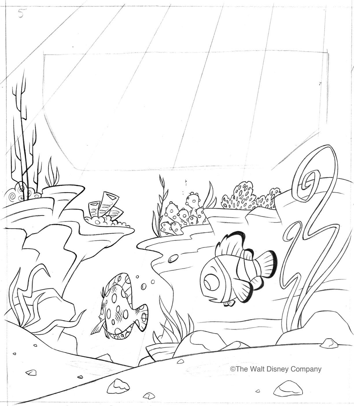 Finding Nemo Pencil Drawing