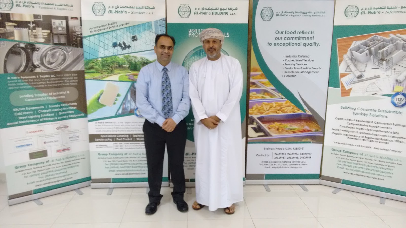 With Mr Khalid Al Busaidy - Chairman Al Naba Holdings, Oman - one of ...