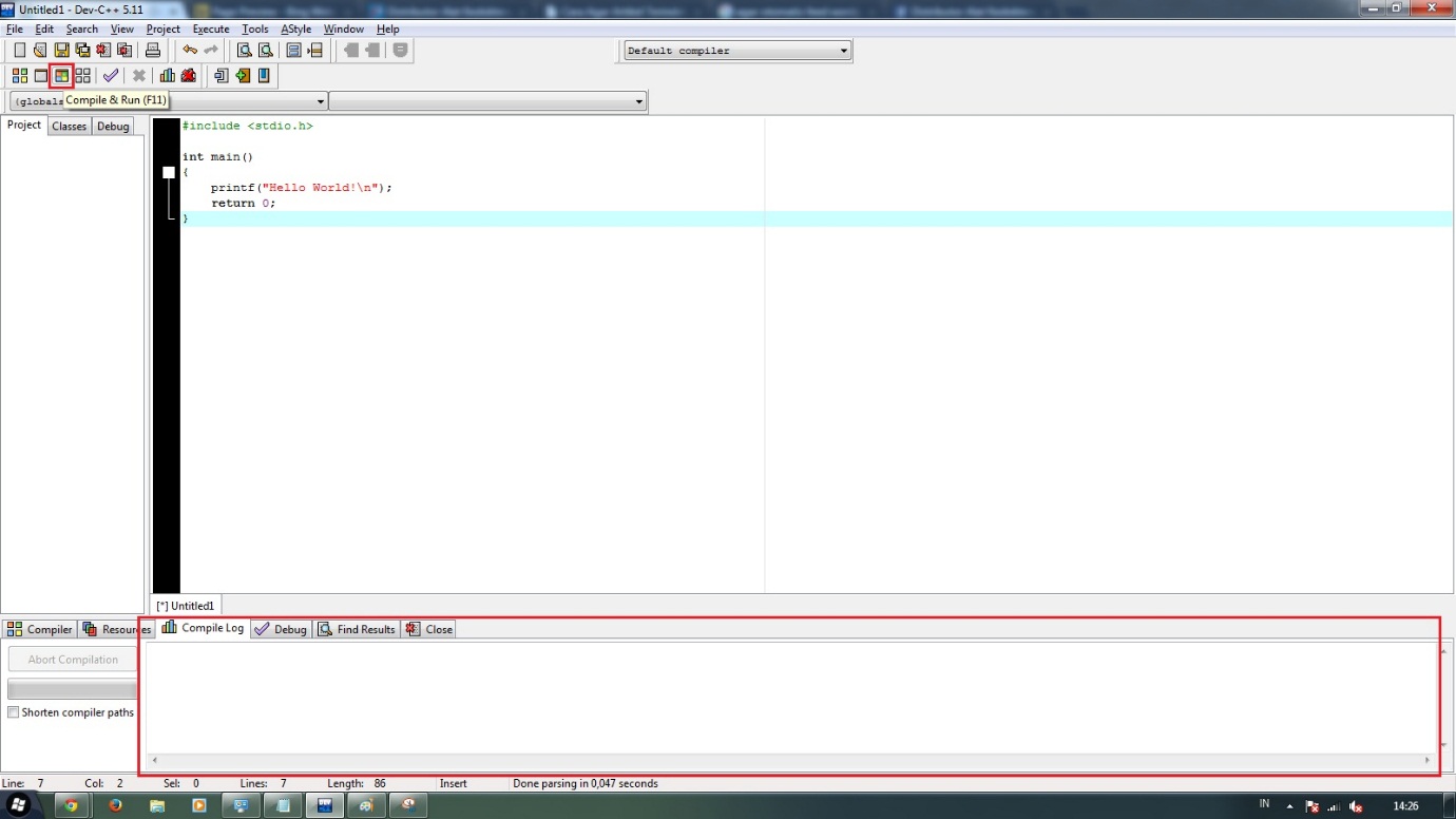 Tutorial Programming C/C++: Tutorial how to create a hello world ...