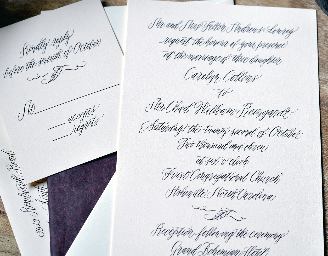 The Ginger Parasol: Invitation Suites ~ Lowrey